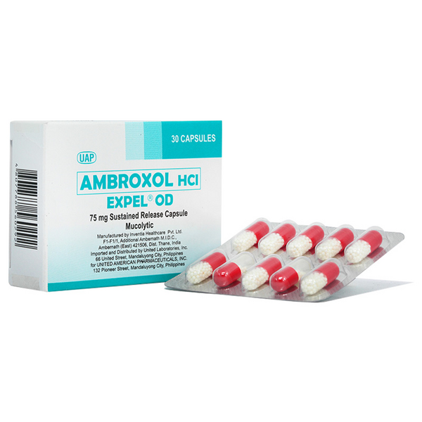EXPEL OD Ambroxol Hydrochloride 75mg Sustained Release Capsule 1's ...